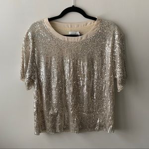 Lush | Tops | Lush Sequin Top Large | Poshmark
